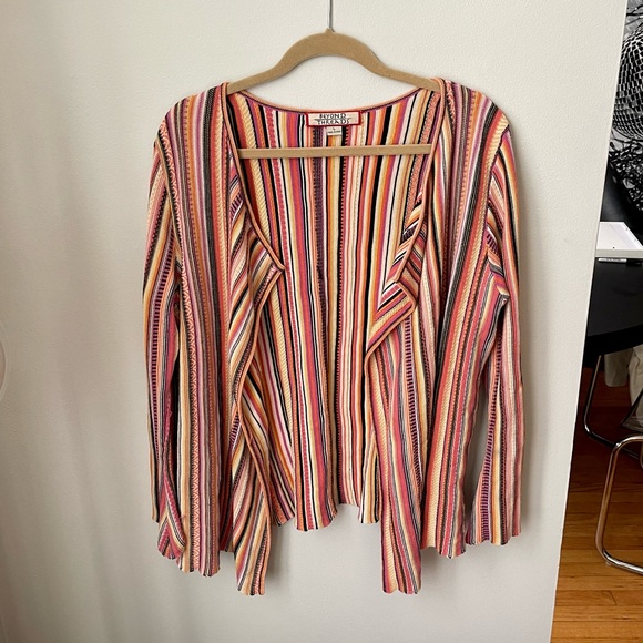 Beyond Threads | Sweaters | Beyond Threads Multicolor Striped Sweater ...